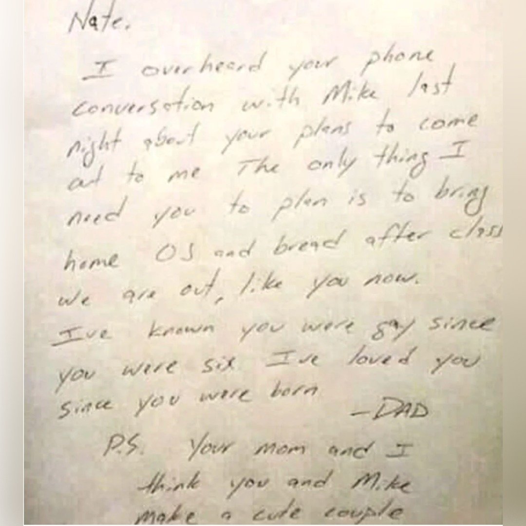 Dad Leaves Heartfelt Note For Son Who Was Scared To Come Out To Him ...