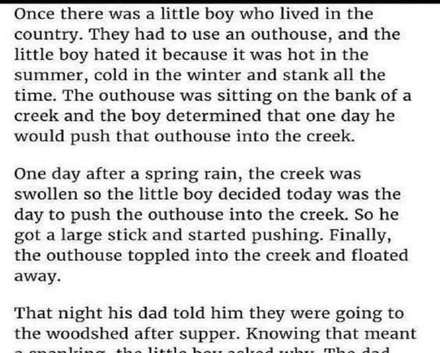 Once there was a little boy who lived in the country… - FS And Humor Side