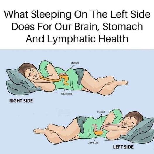 The Benefits Of Sleeping On The Left Side For Brain Stomach And