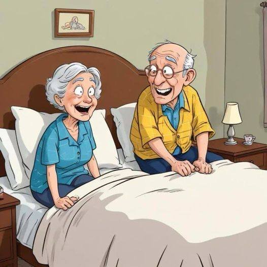 An elderly couple had just crawled into bed when the old man let - FS ...