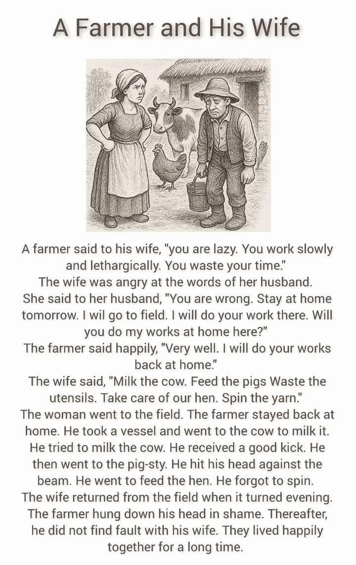 A Farmer and His Wife: The Ultimate Role Reversal! - FS And Humor Side